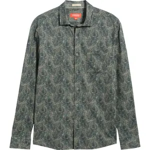 Johnston & Murphy Xc Motion Performance Long Sleeve Shirt - Olive