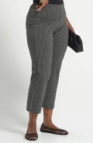 ESTELLE Bobbie Grid Ankle Pants