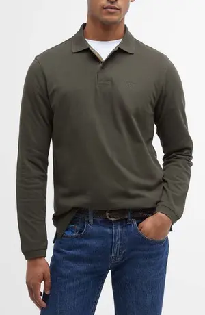 Barbour Button Down Polos For Men