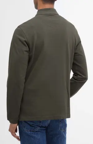 Barbour Essential Long Sleeve Tartan Piqué Polo