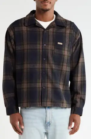 HONOR THE GIFT Plaid Flannel Overshirt