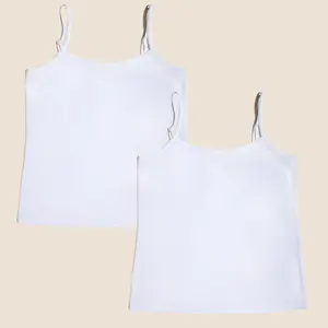 MEADOW Luna Cotton Cami 2-pack - White