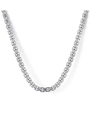 GABRIEL & CO. Facets Chain Necklace - Sterling Silver