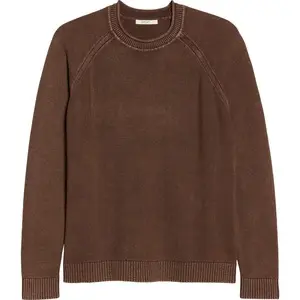 Marine Layer Garment Dyed Crewneck Sweater - Java
