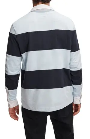 Rag & Bone Striped Cotton Rugby Shirt