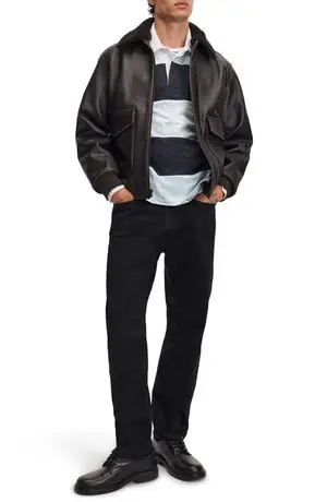Rag & Bone Striped Cotton Rugby Shirt