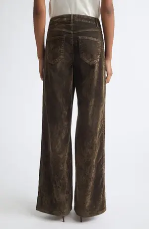 Cinq À Sept Betsy Flocked Bootcut Jeans