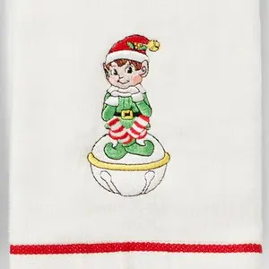 LENOX Holiday Elf + Santa + Penguin Kitchen Towels, Set Of 3