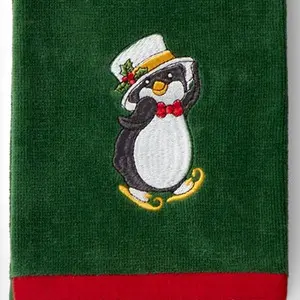 LENOX Holiday Elf + Santa + Penguin Kitchen Towels, Set Of 3
