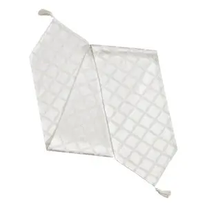 LENOX Laurel Leaf Reversible Table Runner - Platinum