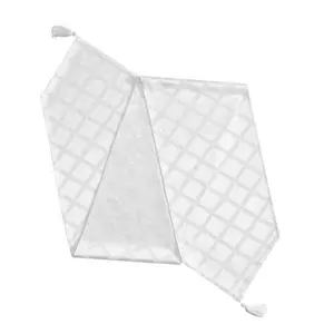 LENOX Laurel Leaf Reversible Table Runner - White