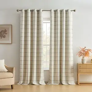 THREADMADE Brighton Grommet Window Curtain Panel - Indigo