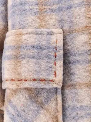 BYE FIRENZE Madras Wool Blend Caban
