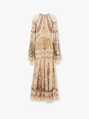 Zimmermann Valiant Panelled Gown Silk Dress