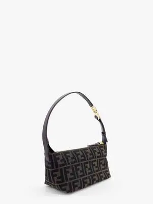 Fendi Vanity Pouch Ff Jacquard Fabric Small Handbag