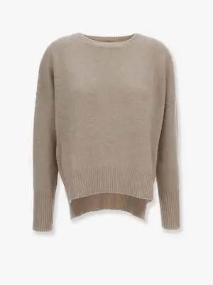 LISA YANG Mila Cashmere Sweater With Ribbed Knit - Beige