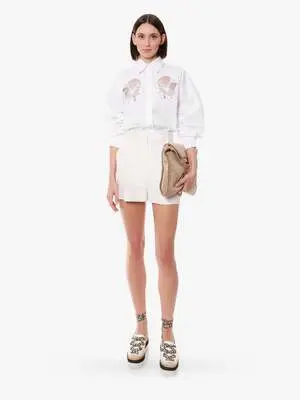 Stella McCartney Falabella Shaggy Deer Shoulder Bag - Beige