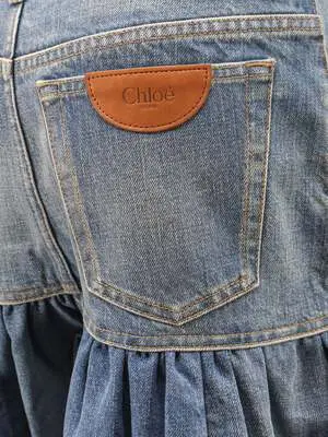 Chloé Lightweight Cotton Denim Fabric Skirt/trousers - Blue