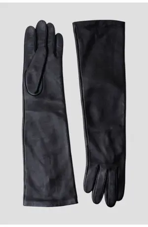 Natori Leather Gloves Long Leather Gloves