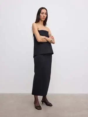 HOUSE OF DAGMAR Square Slim Dress - Black