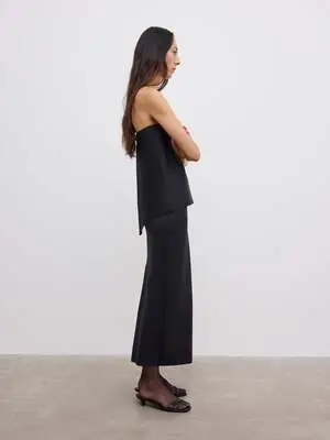 HOUSE OF DAGMAR Square Slim Dress - Black