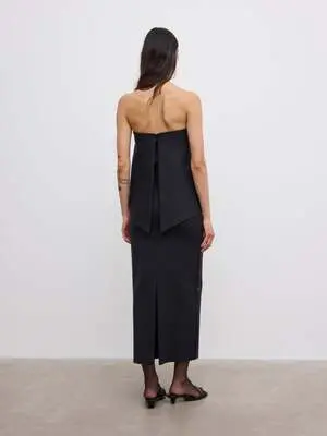 HOUSE OF DAGMAR Square Slim Dress - Black