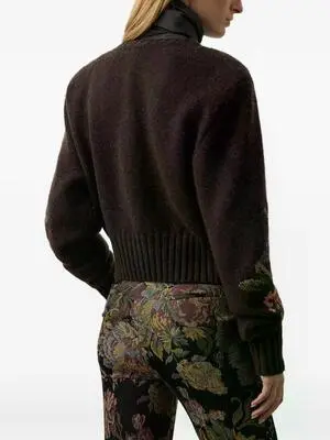 Ralph Lauren Floral-intarsia Cashmere Sweater