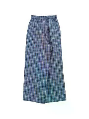 BASERANGE Claude Plaid Wide-leg Trousers