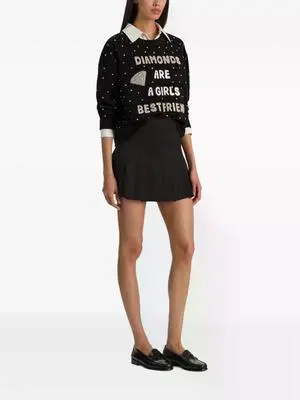 Alice + Olivia Perry Crystal-embellished Sweater