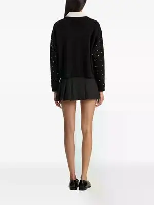Alice + Olivia Perry Crystal-embellished Sweater