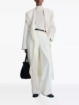 Simkhai Carrie Fringe Coat - Neutrals