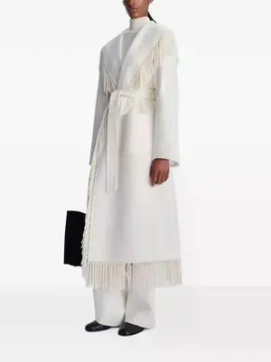 Simkhai Carrie Fringe Coat - Neutrals