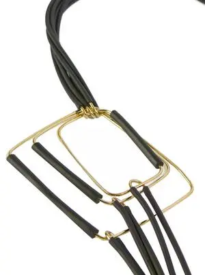 Liviana Conti Lia Geometric-pendant Multi-strand Necklace - Black