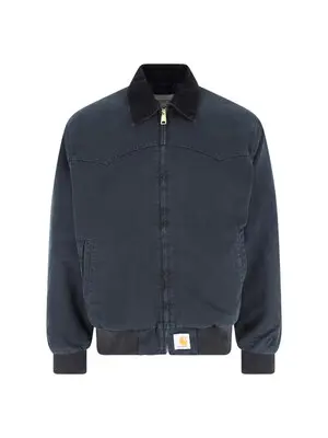 Carhartt Work In Progress Denim "og Santa Fe" Jacket - Black
