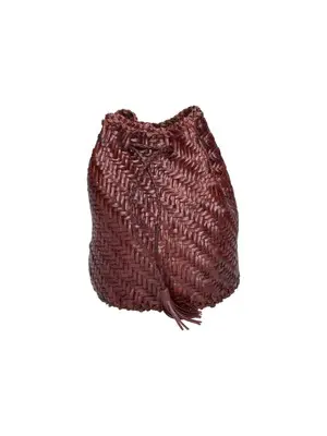 Dragon Diffusion Shoulder Bag "pom Pon Doppio Salto - Brown