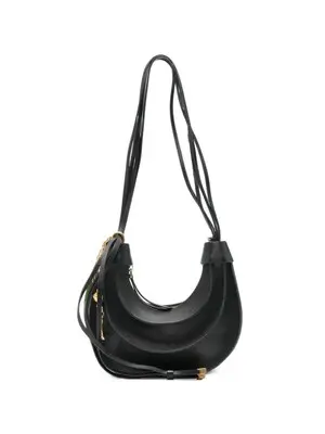 Farm Rio Leather Hobo Banana Bag - Black