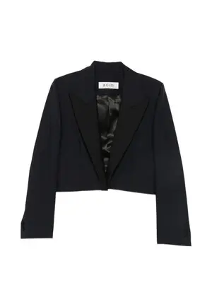 RÓHE Cropped Blazer - Blue