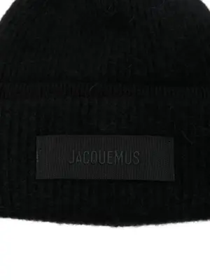 Jacquemus The Grosgrain Beanie - Black
