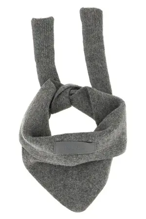 Jacquemus Le Chale Gros-grain' Bandana - Gray