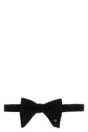 Gucci Silk Crepe Bow Tie - Black