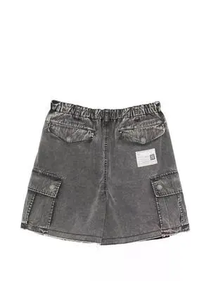 Mihara Yasuhiro Combined Skirt Cargo Shorts - Grey