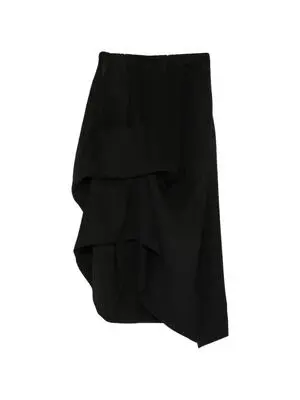 LIMI FEU Double-satin Irregular Hem Skirt