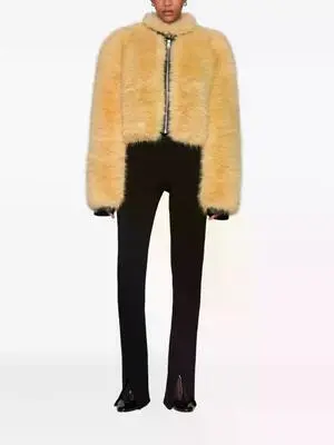 ET OCHS Faux-fur Cropped Jacket