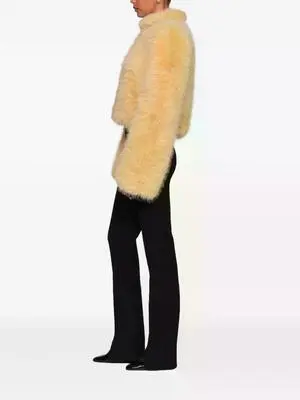 ET OCHS Faux-fur Cropped Jacket