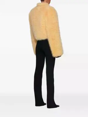 ET OCHS Faux-fur Cropped Jacket