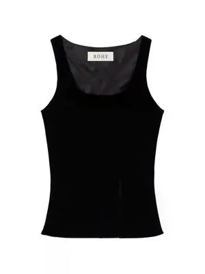 RÓHE Silk-velvet Top