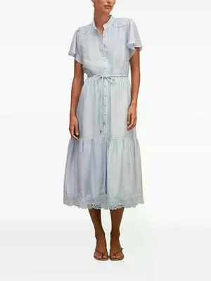 EVER NEW Harriet Lace-trim Embroidered Midi Dress