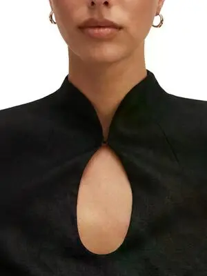 EVER NEW Ayla Keyhole Linen Top