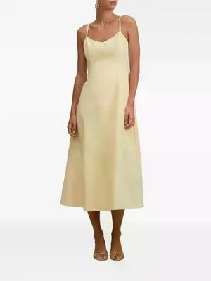 EVER NEW Tiffany Sequin-embroidered Midi Dress - Yellow