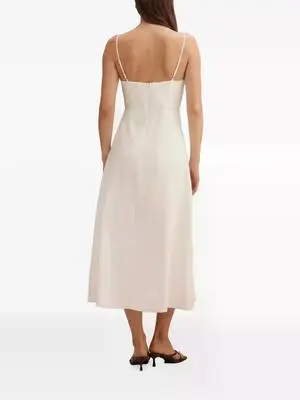 EVER NEW Alice Gathered Hardware-detail Midi Dress